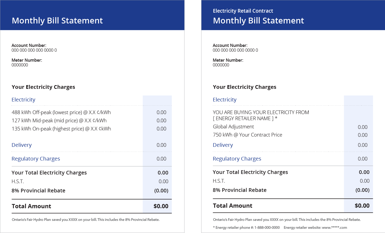 Electricity Bill Your Electricity Bill Electricity Bill Your Electricity Bill